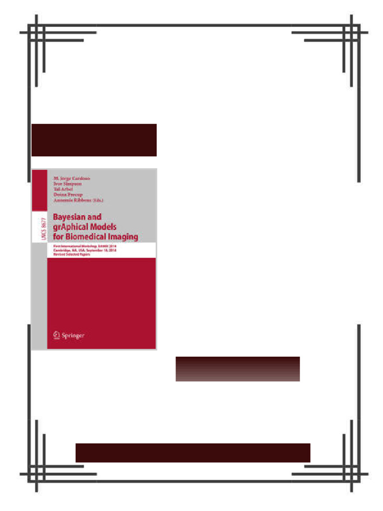 Bayesian and grAphical Models for Biomedical Imaging First ...