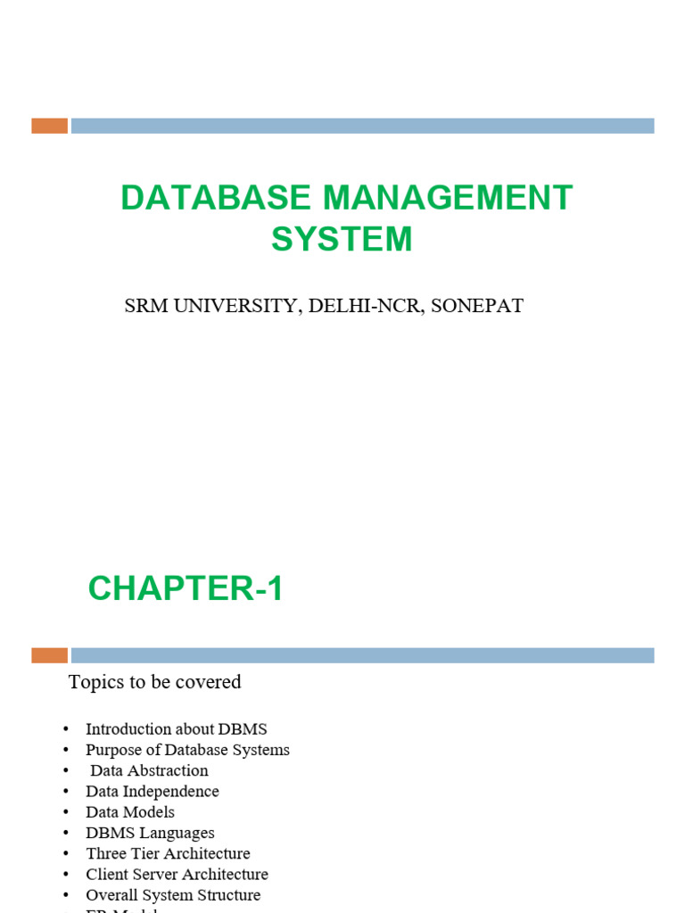 DBMS unit-1 | PDF | Databases | Relational Database