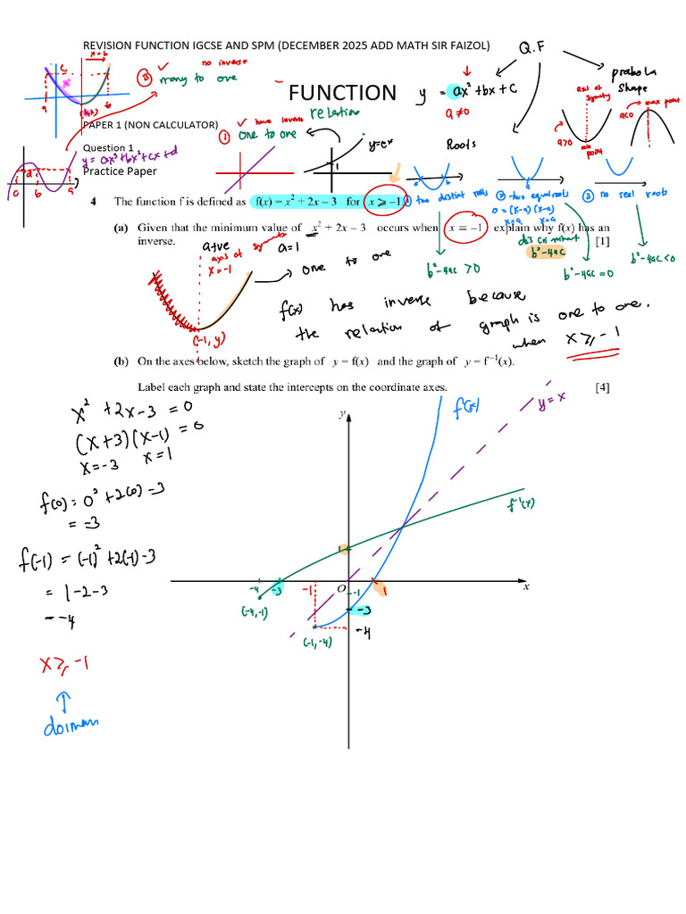 Function Igcse and SPM f4 | PDF | Mathematical Relations | Mathematical ...