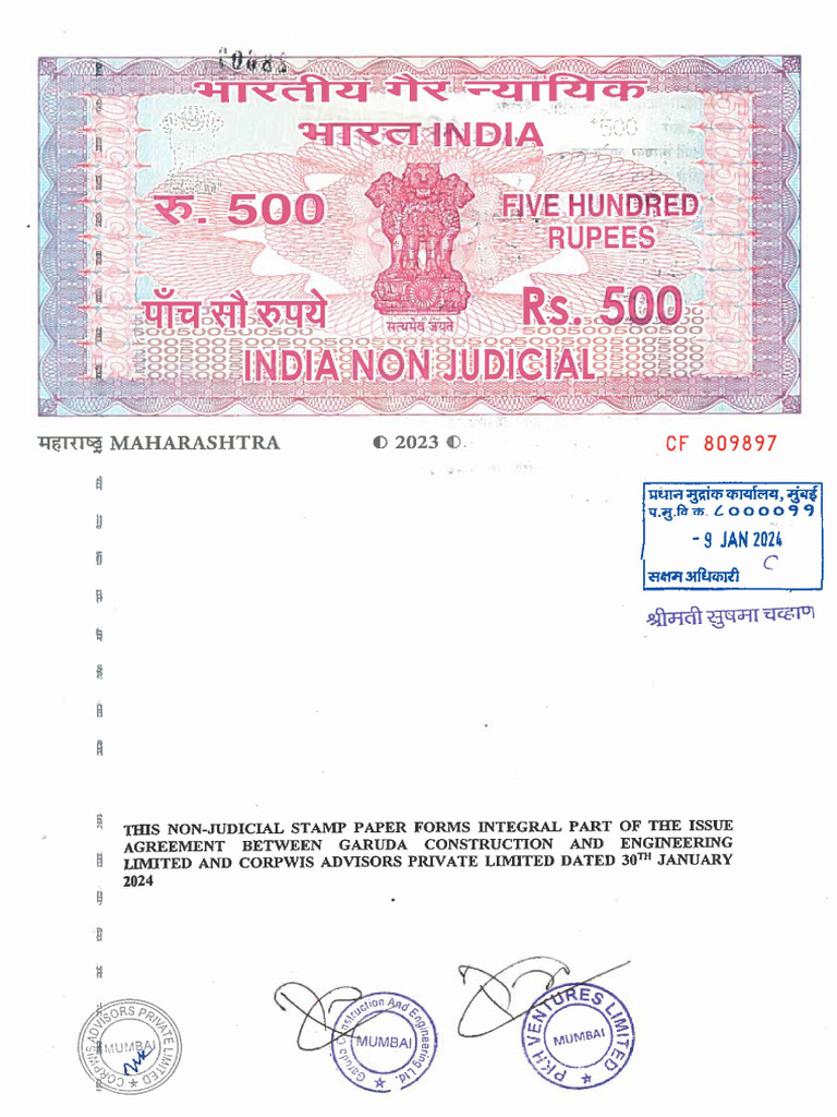 Garuda Issuer Agreement Converted | PDF | Bankruptcy | Insolvency