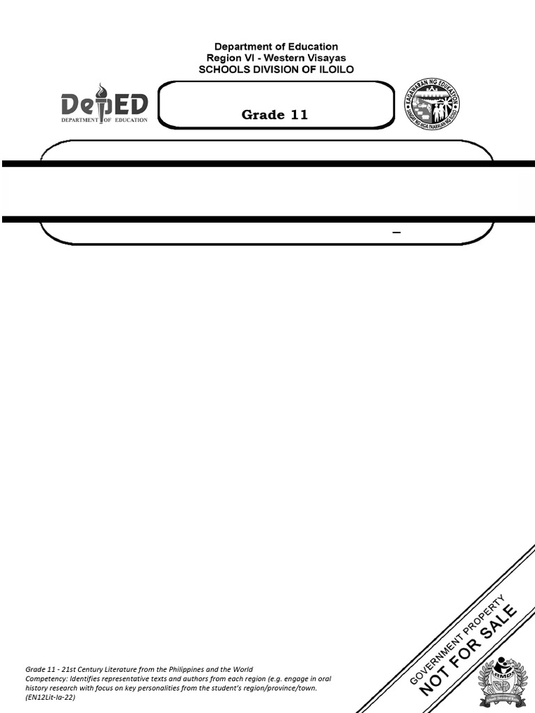 21 Stcentury Lit Week 2 | PDF
