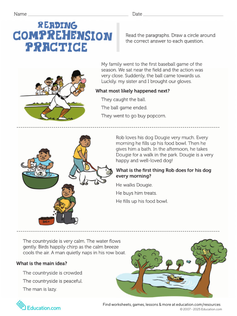 Practice Test Reading Comprehension | PDF