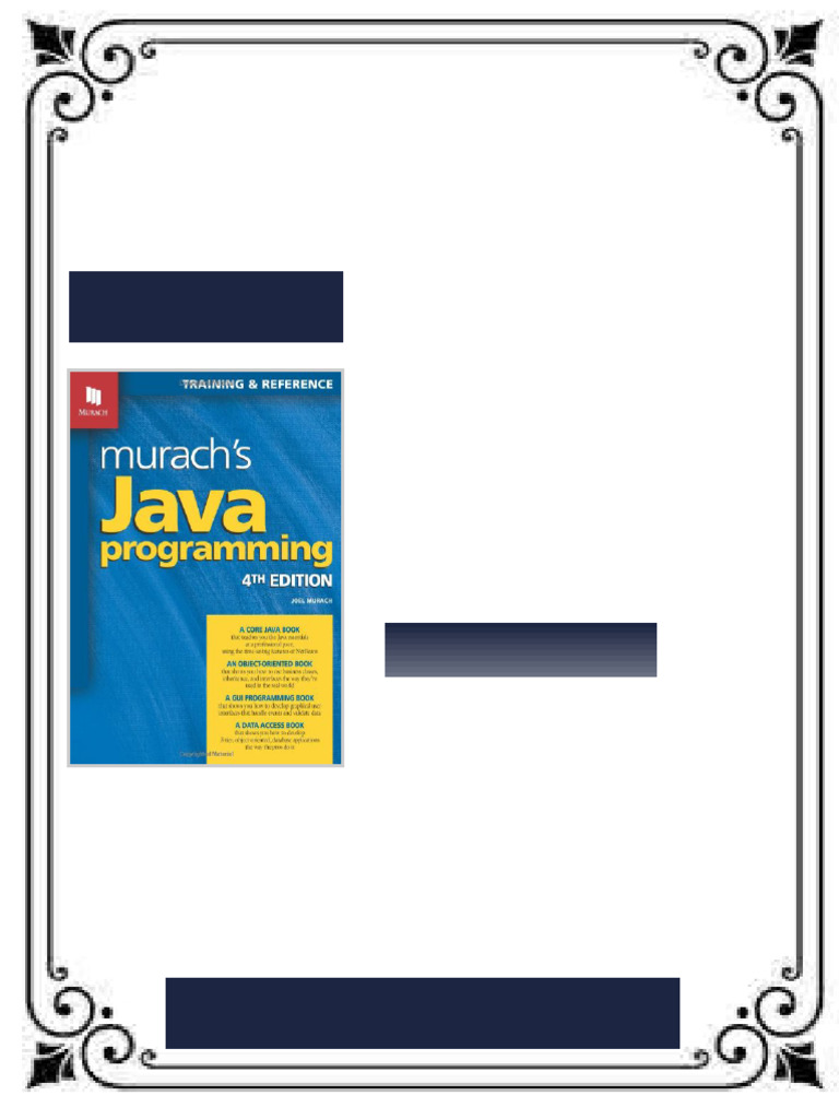 Murach s Java Programming 4th Edition Joel Murach ebook premium student ...