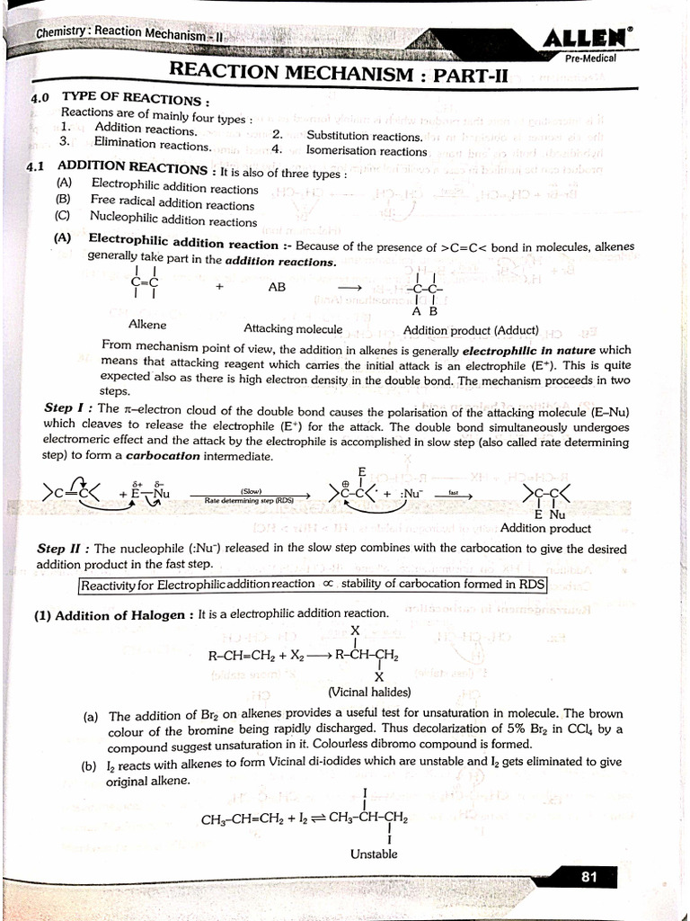 Reaction Mechanisms -2 | PDF