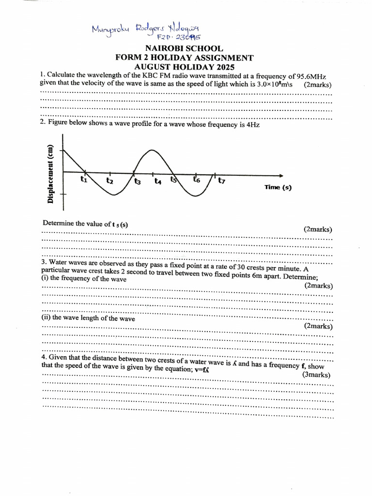 Physics | PDF | Waves | Wavelength