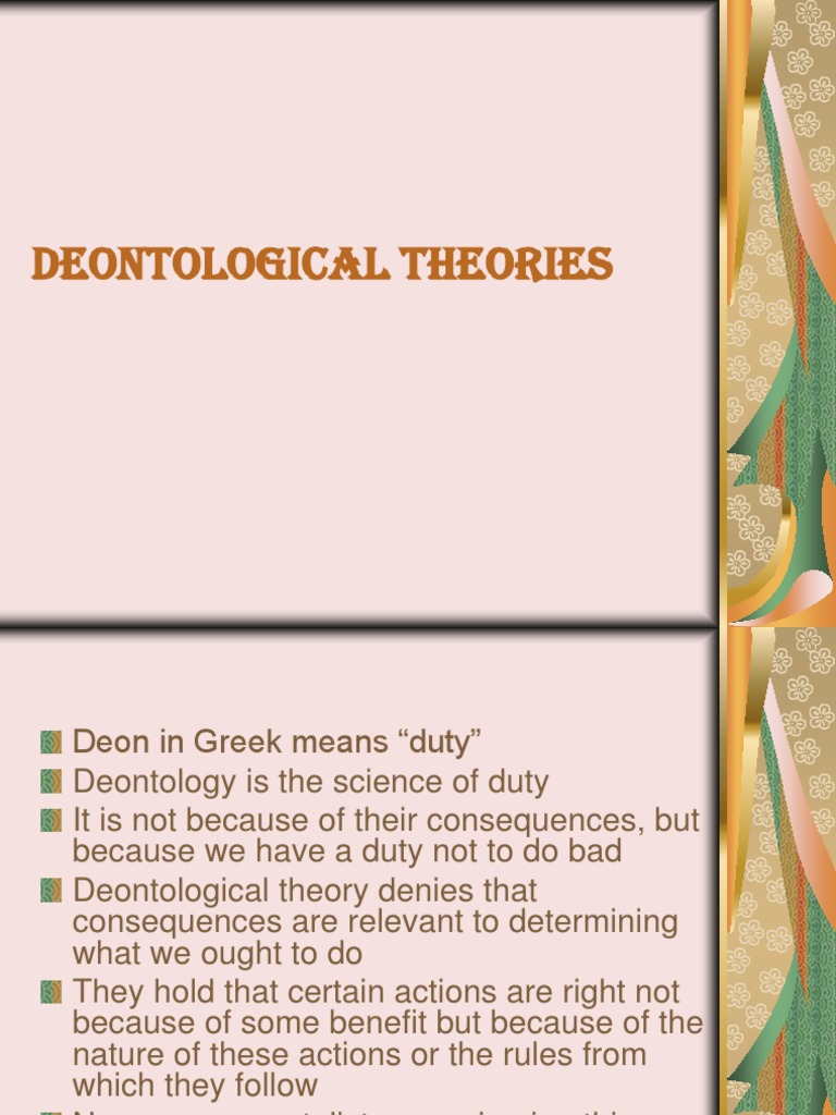 Understanding Deontological Ethics | PDF | Social Science