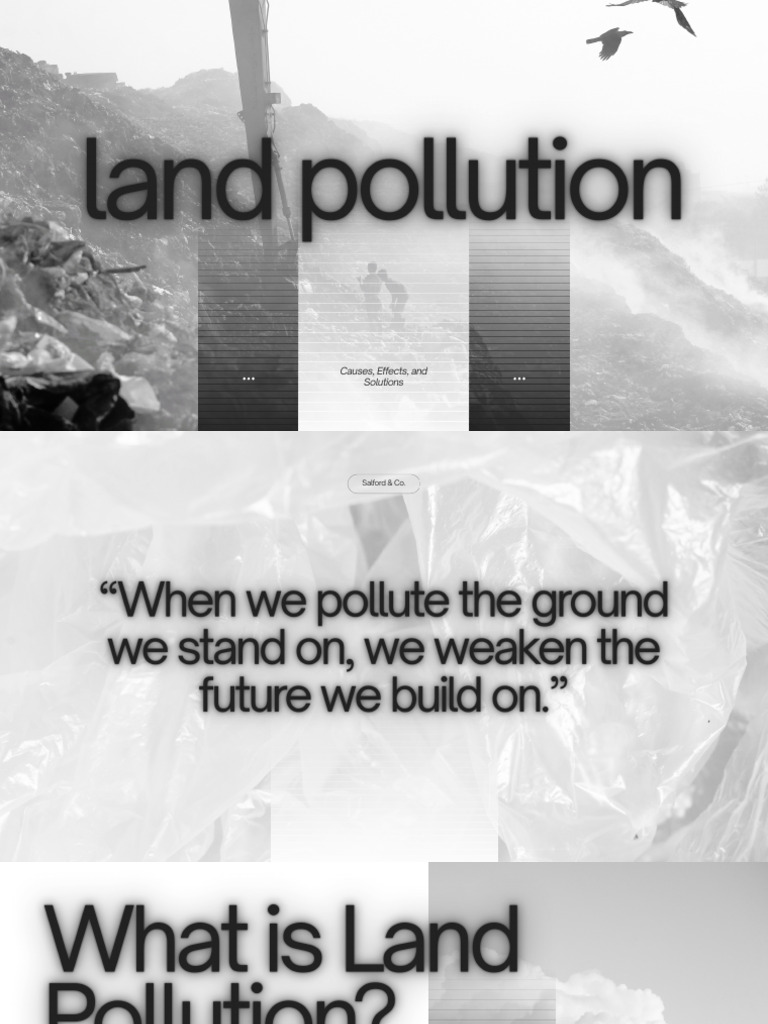 Land Pollution Presentation | PDF | Natural Environment | Earth Sciences