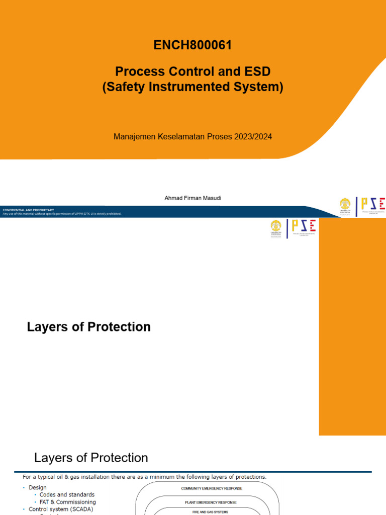 Topic 10 - PCS & ESD System | PDF | Systems Thinking | Systems Engineering