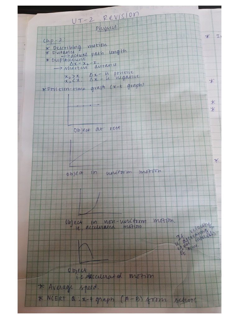 Physics UT 2 Revision Notes | PDF