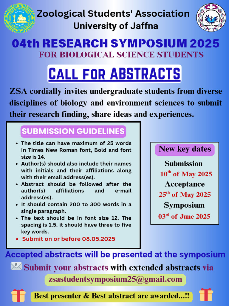 Call for Abstracts: 2025 Research Symposium | PDF