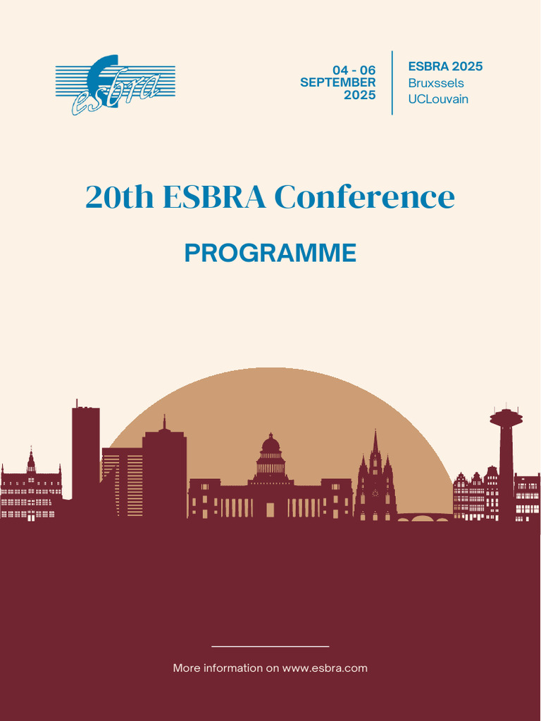 ESBRA-2025-congress-programme | PDF | Alcoholism | Prenatal Development