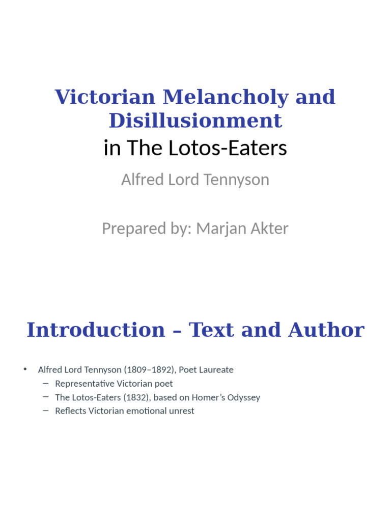 Victorian Melancholy Beautified | PDF