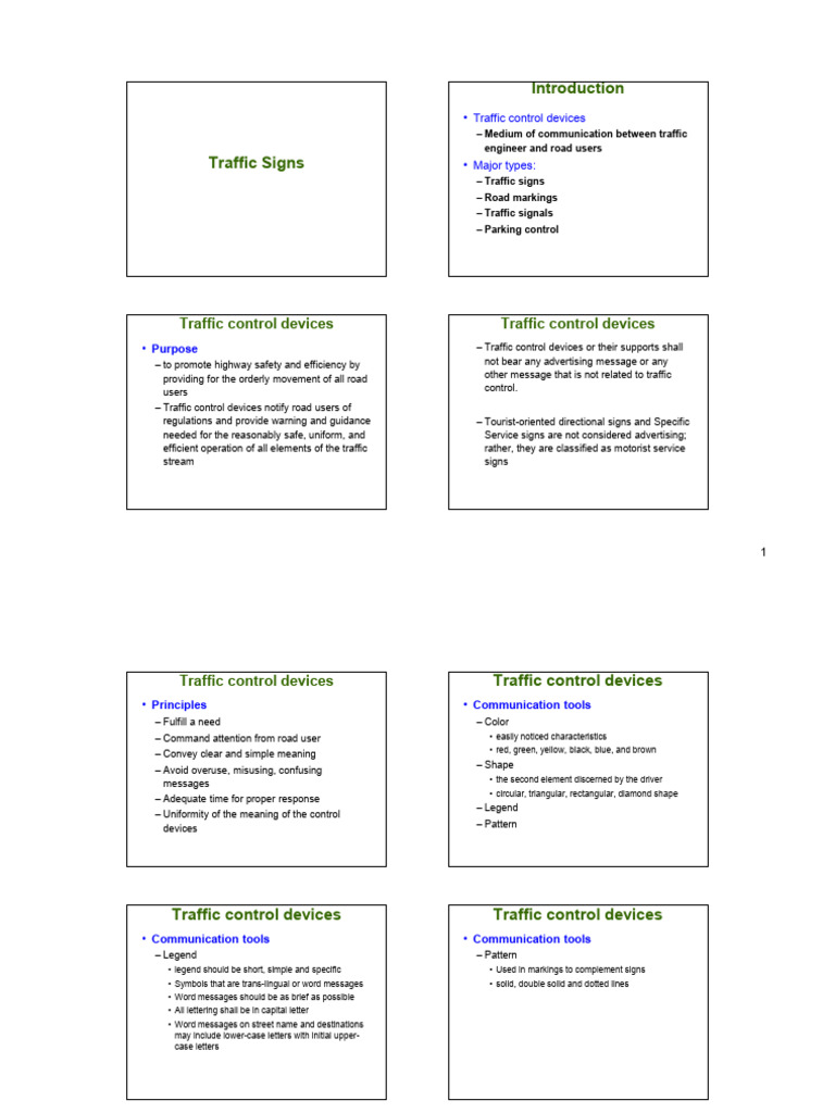 7, Traffic_Signs | PDF | Traffic | Intersection (Road)