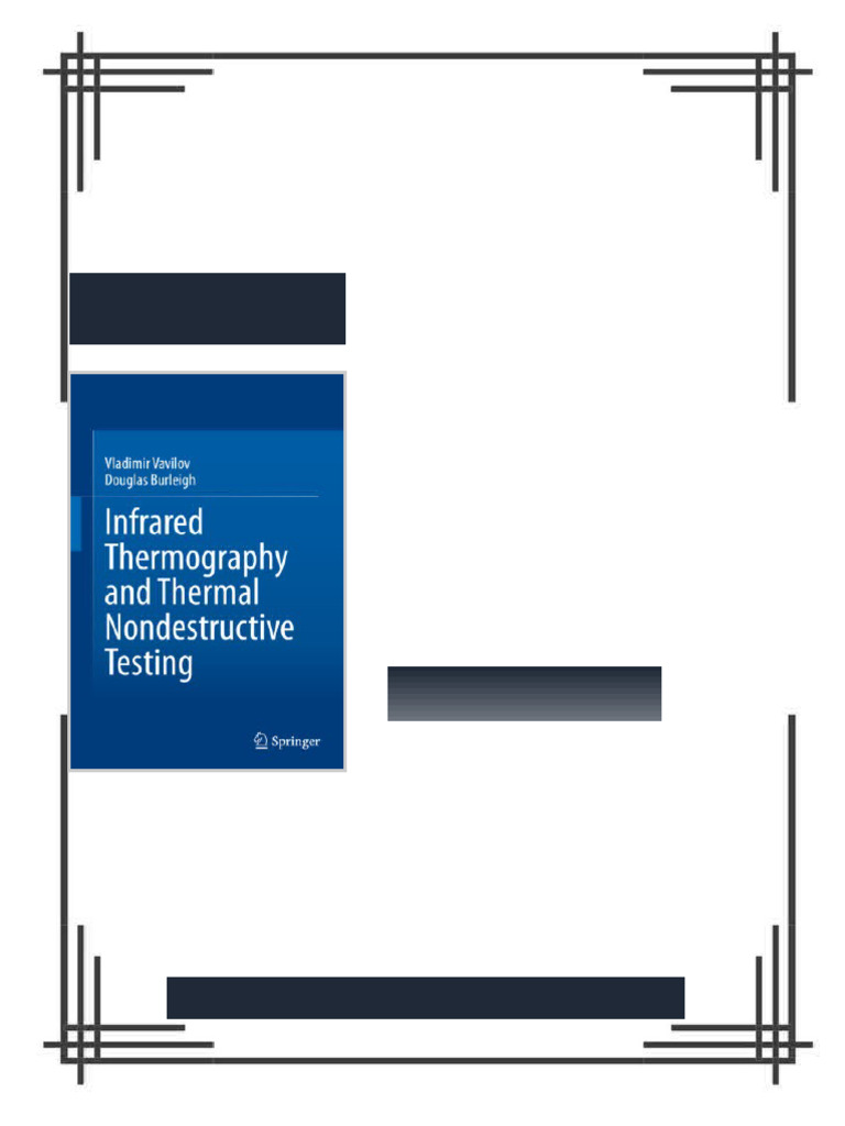 Infrared Thermography and Thermal Nondestructive Testing Vladimir ...