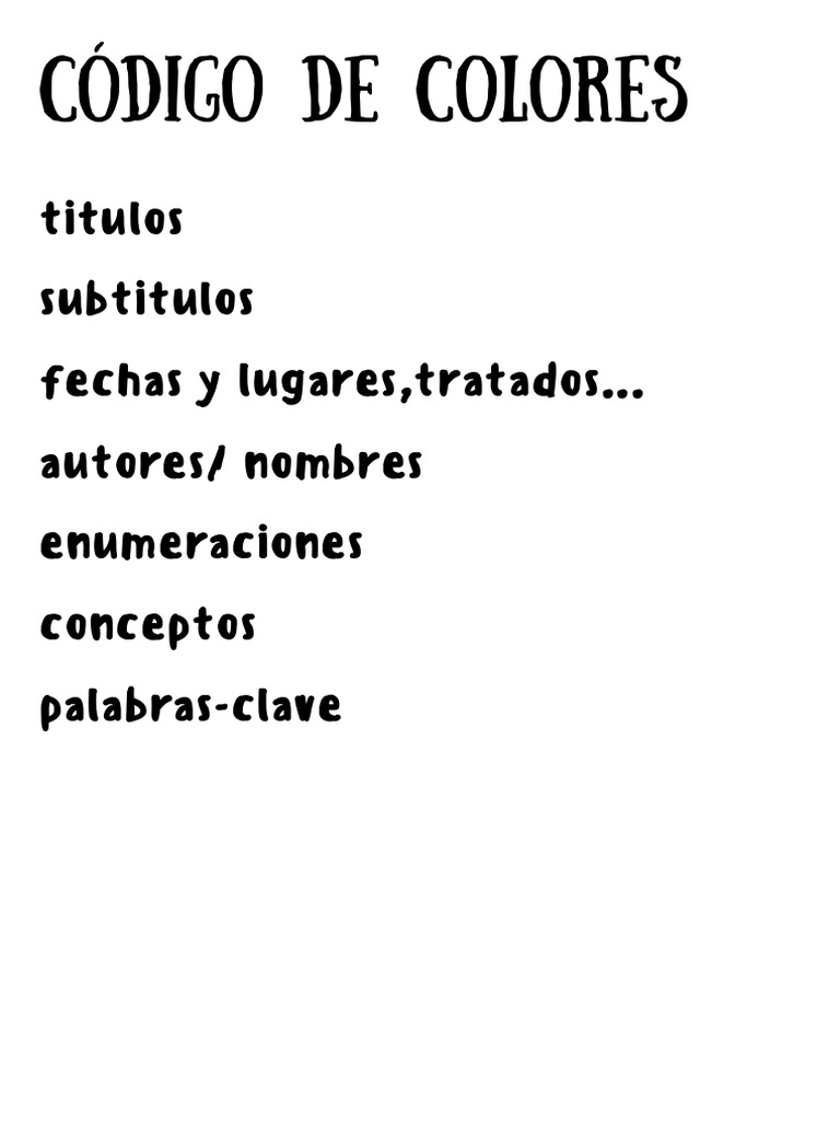 Código de Colores | PDF