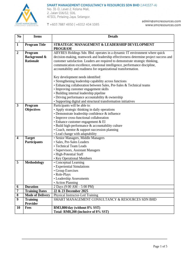 Leadership Development Program Overview | PDF | Leadership | Internal Audit