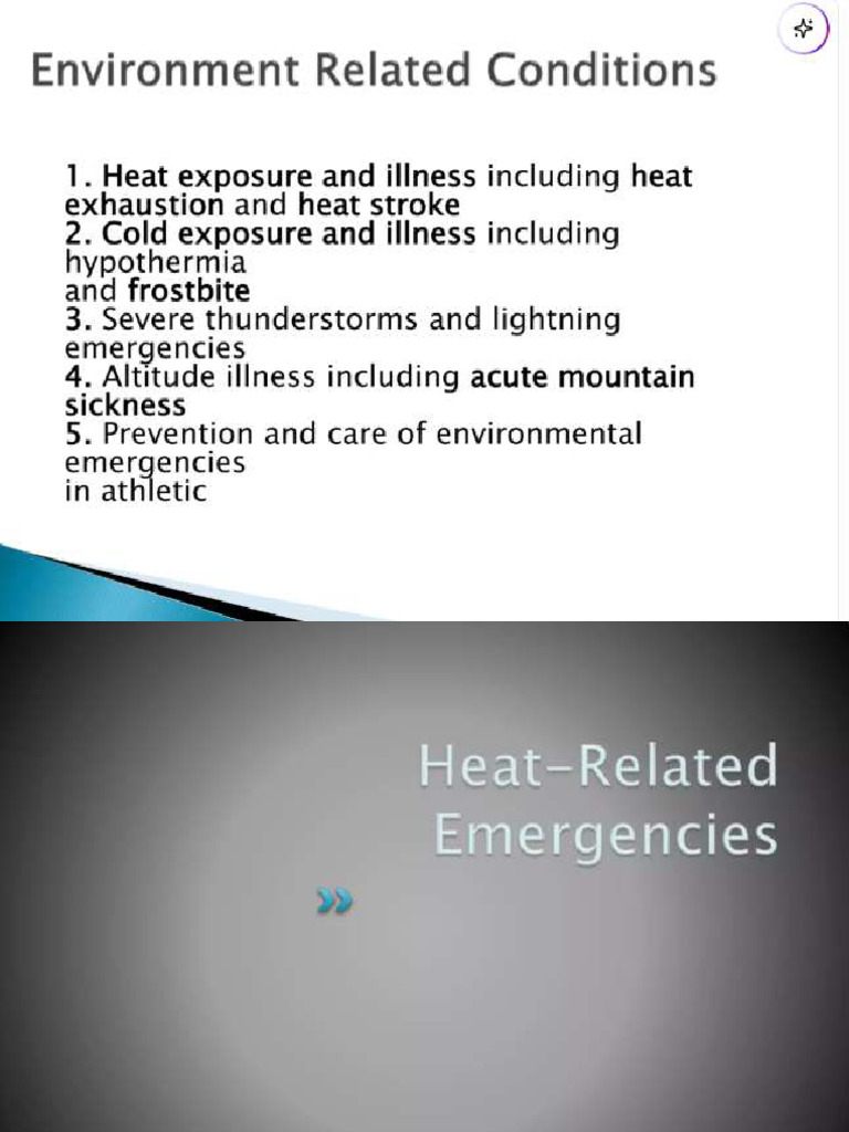 Environment Related Emergencies | PDF