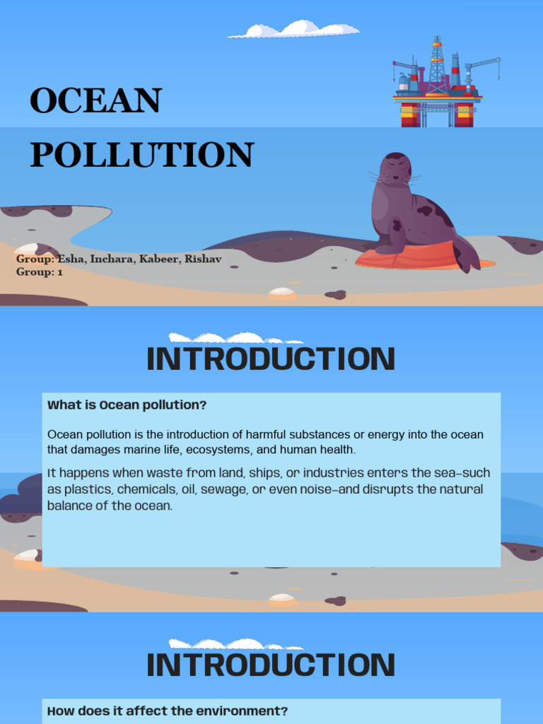 Understanding Ocean Pollution Effects | PDF | Oil Spill | Pollution