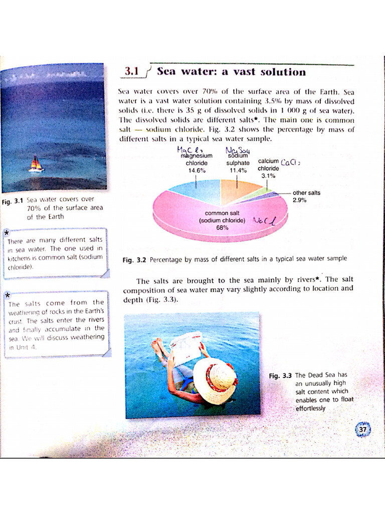 Chemistry Unit 3 The Ocean | PDF