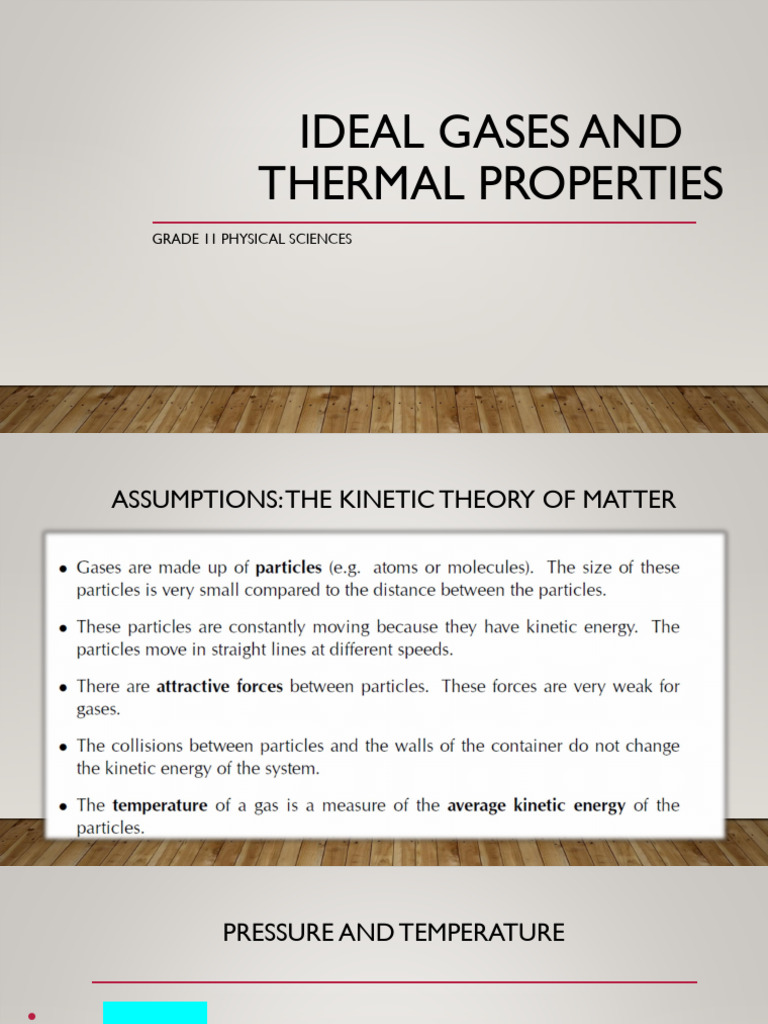 Ideal Gases and Thermal Properties | PDF | Gases | Temperature