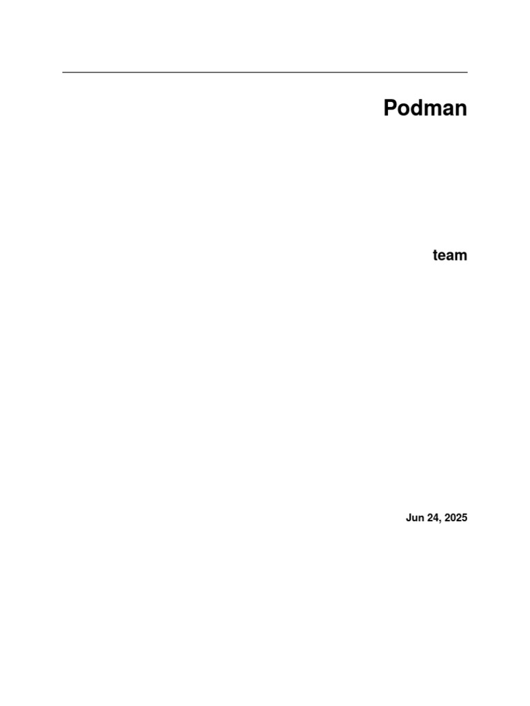 Docs Podman Io en v5.5.2 | PDF | File System | Operating System
