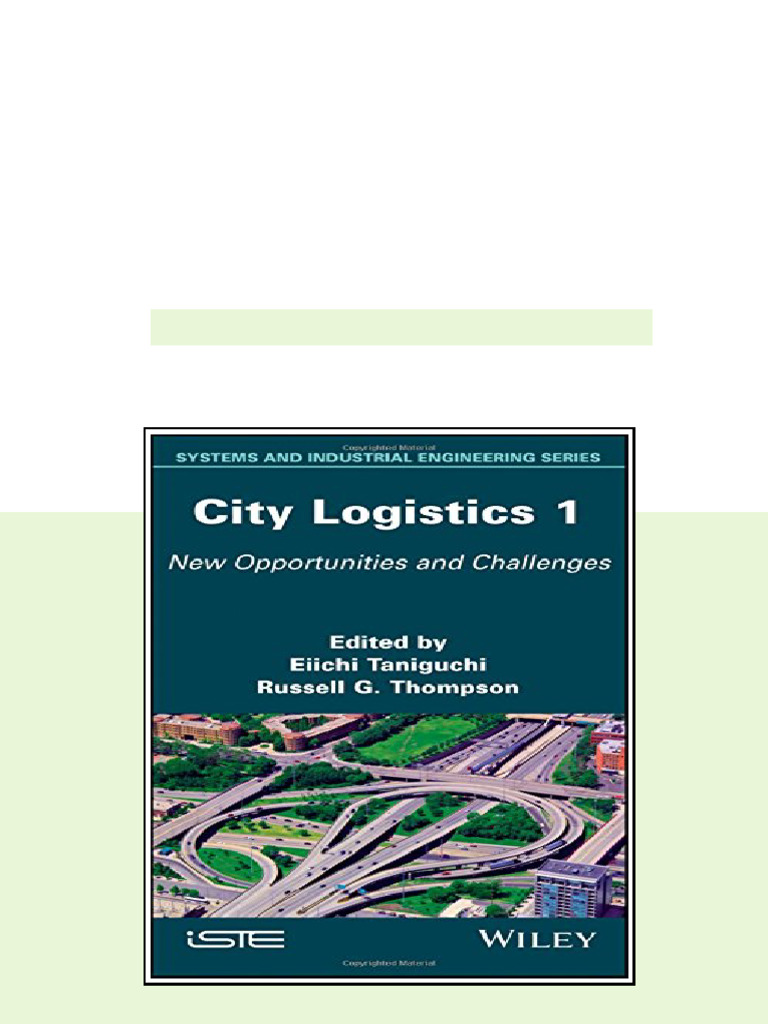 (Ebook) City Logistics 1: New Opportunities and Challenges by Eiichi ...
