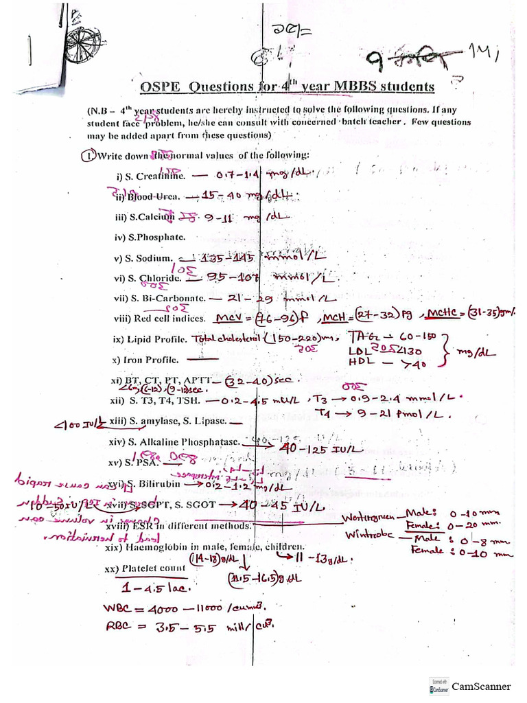 Ospe-Patho-ans (1) | PDF