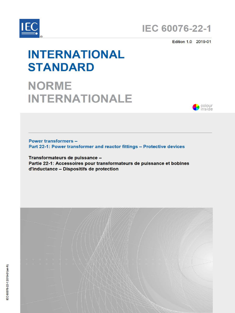 IEC 60076 22 1 2019@transformermag | PDF | Switch | Liquids