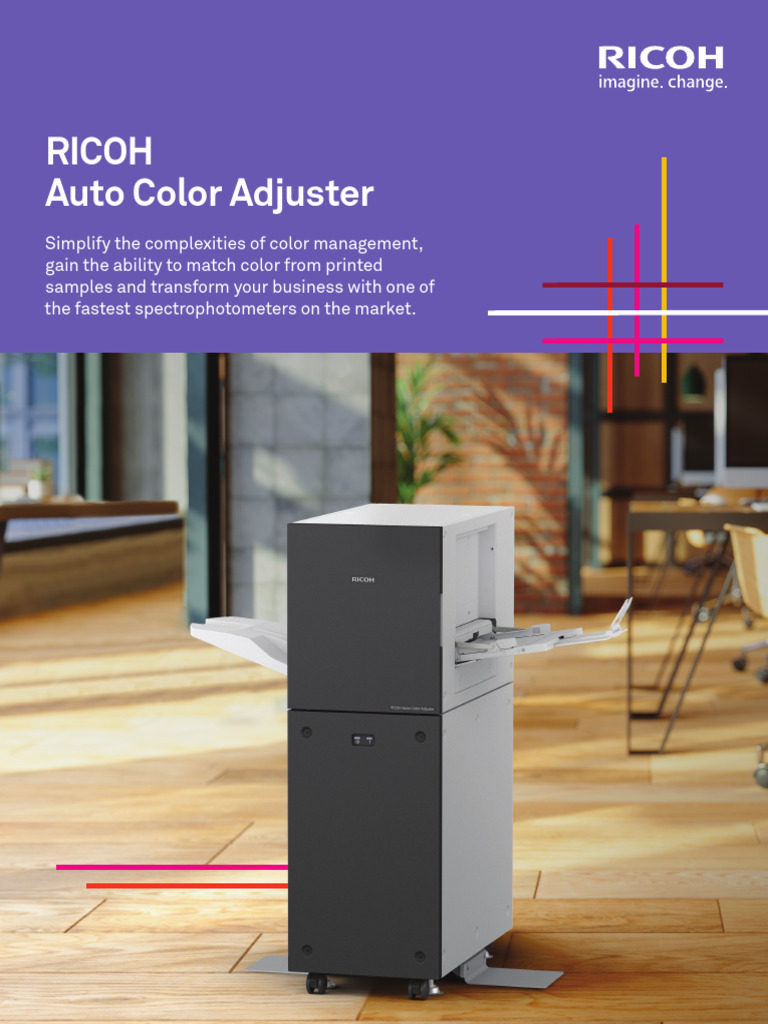 RICOH Auto Color Adjuster Overview | PDF | Color | Printer (Computing)