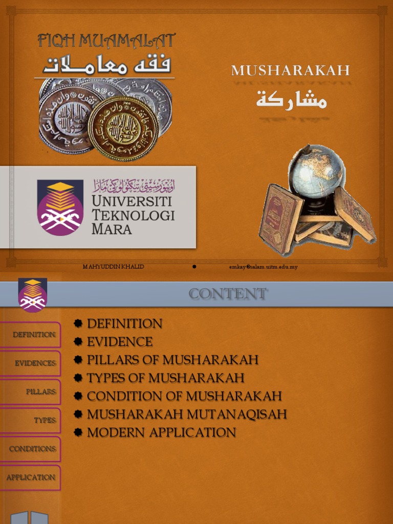 Understanding Musharakah in Islamic Finance | PDF | Partnership | Ownership