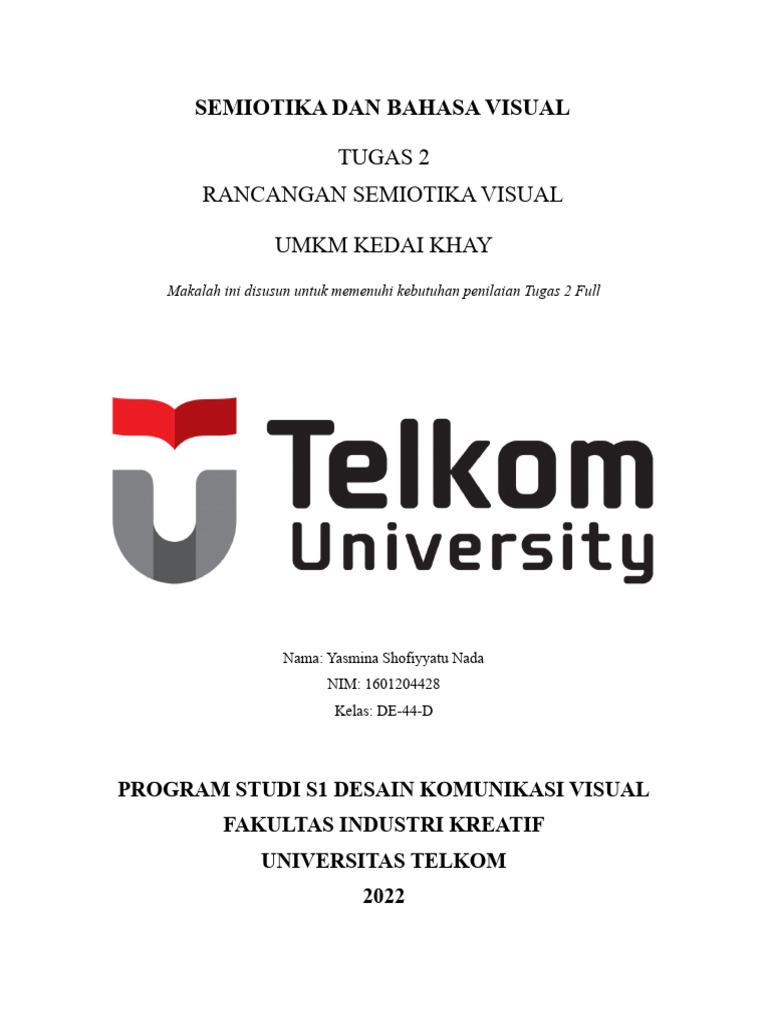 Semiotika Dan Bahasa Visual Dalam Perancangan Brand Kedai Khay | PDF