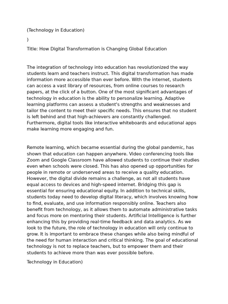 Research On Technology in Education 3 | PDF | Educational Technology ...