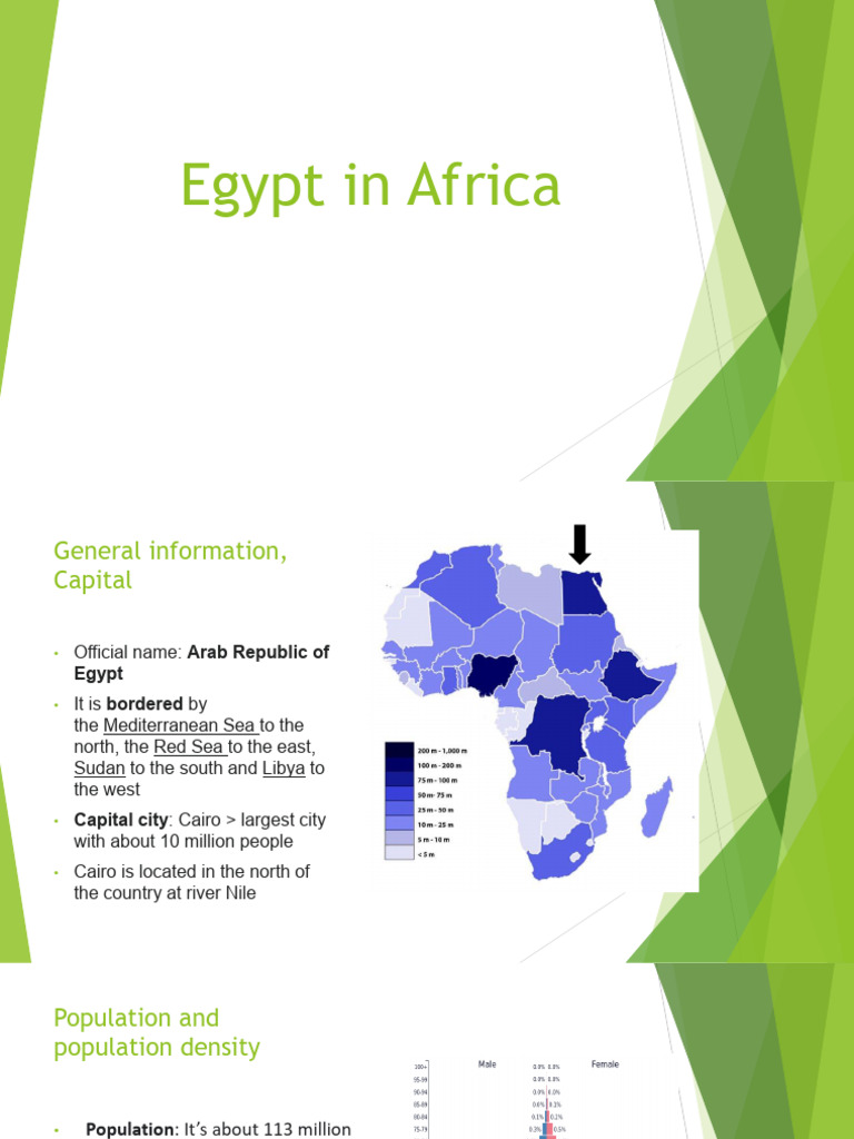 Overview of Egypt: Geography, Population, and Economy | PDF