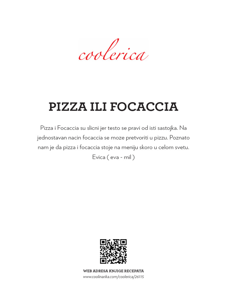 Coolinarica-Pizza i Fokacia | PDF