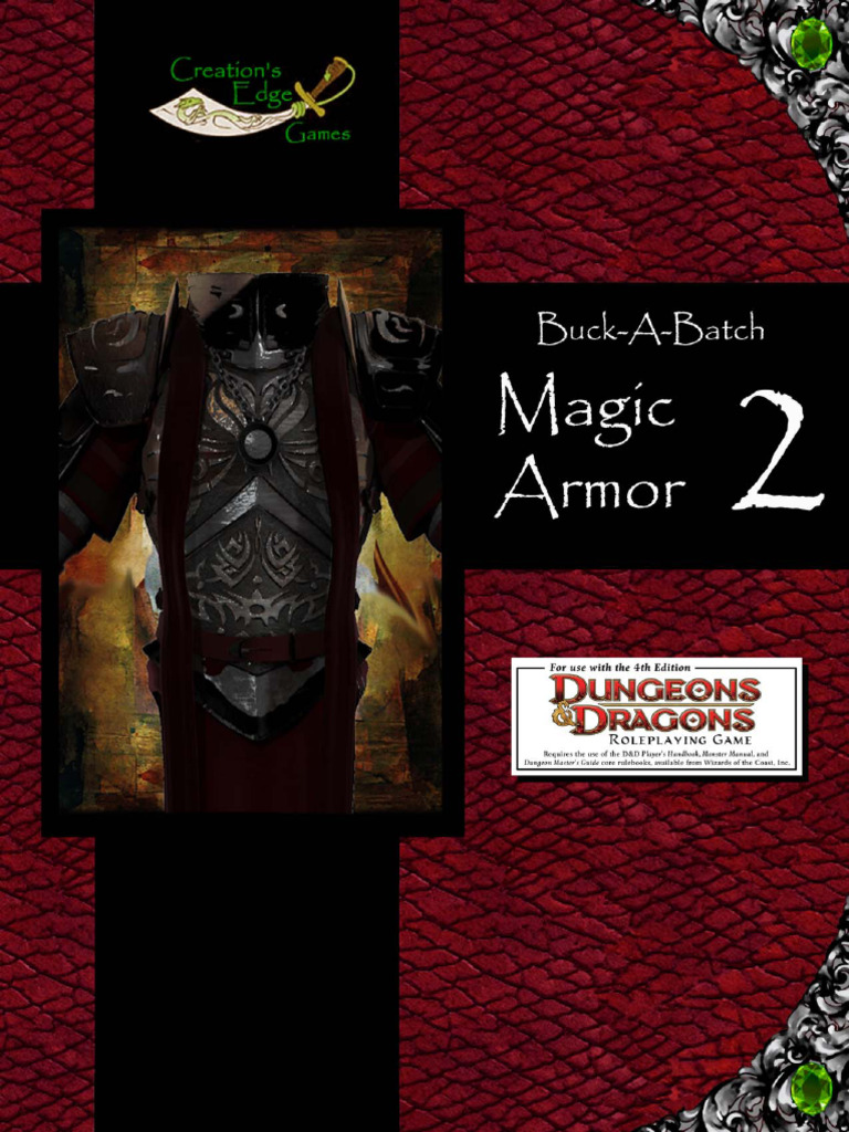 Buck-A-Batch - Magic Armor 2 | PDF | Armour | Dungeons & Dragons