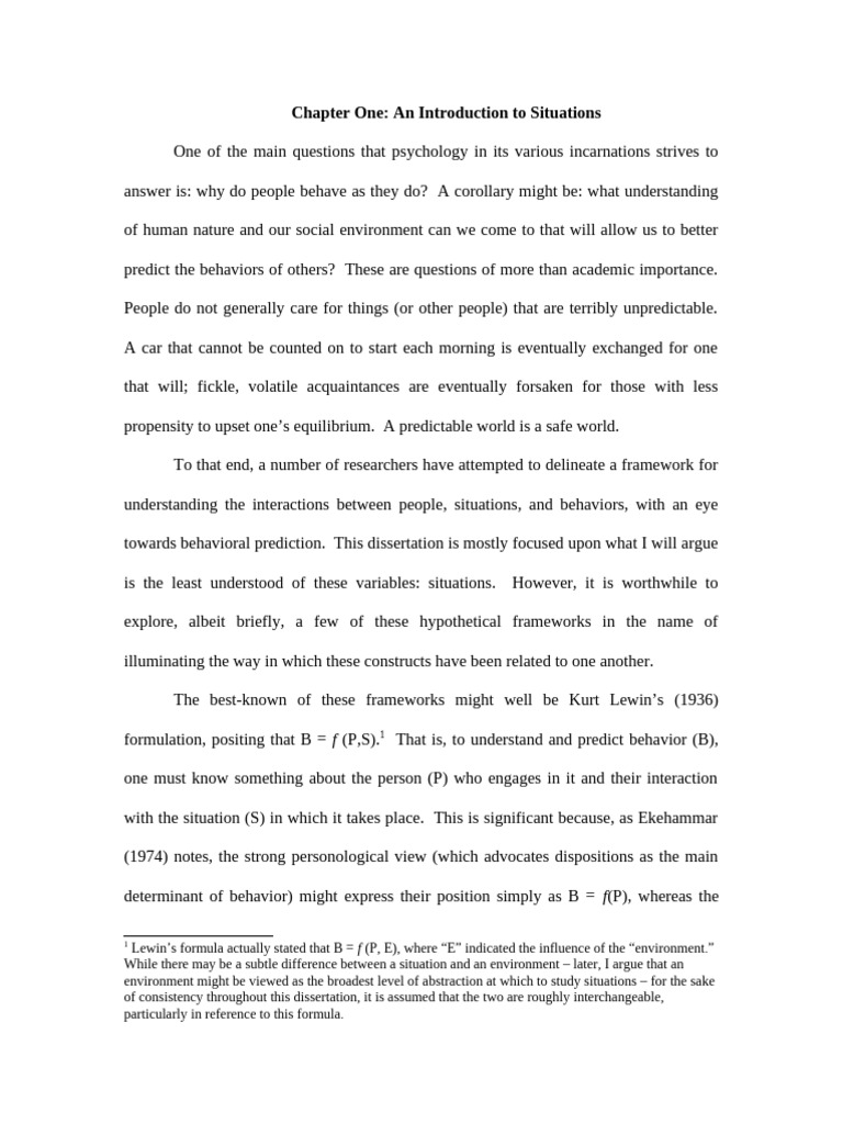 Part I - VDM | PDF | Psychology | Behavioural Sciences