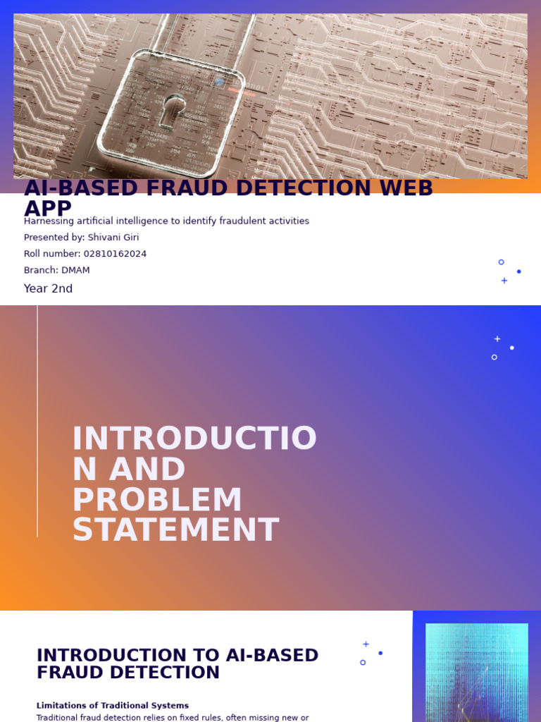 AI Based Fraud Detection Web App | PDF | Machine Learning | Artificial ...