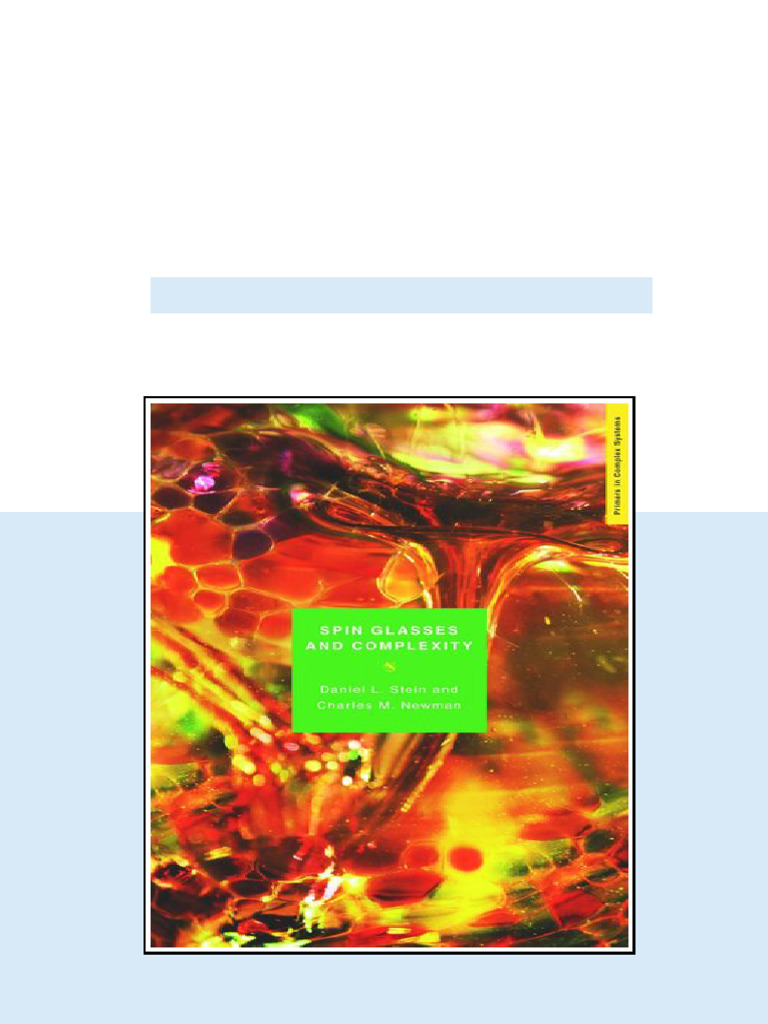 (Ebook) Spin Glasses and Complexity by Daniel L. Stein; Charles M ...