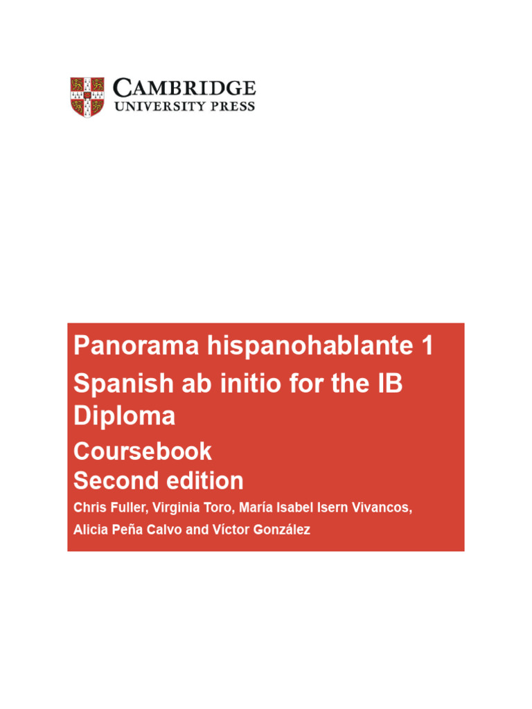 Curso de Español Ab Initio IB | PDF | Lengua española | Verbo