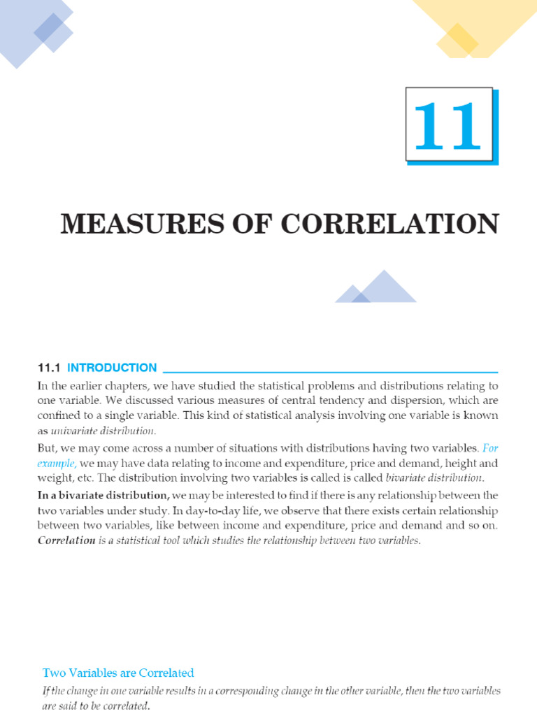 Measures of Correlation | PDF