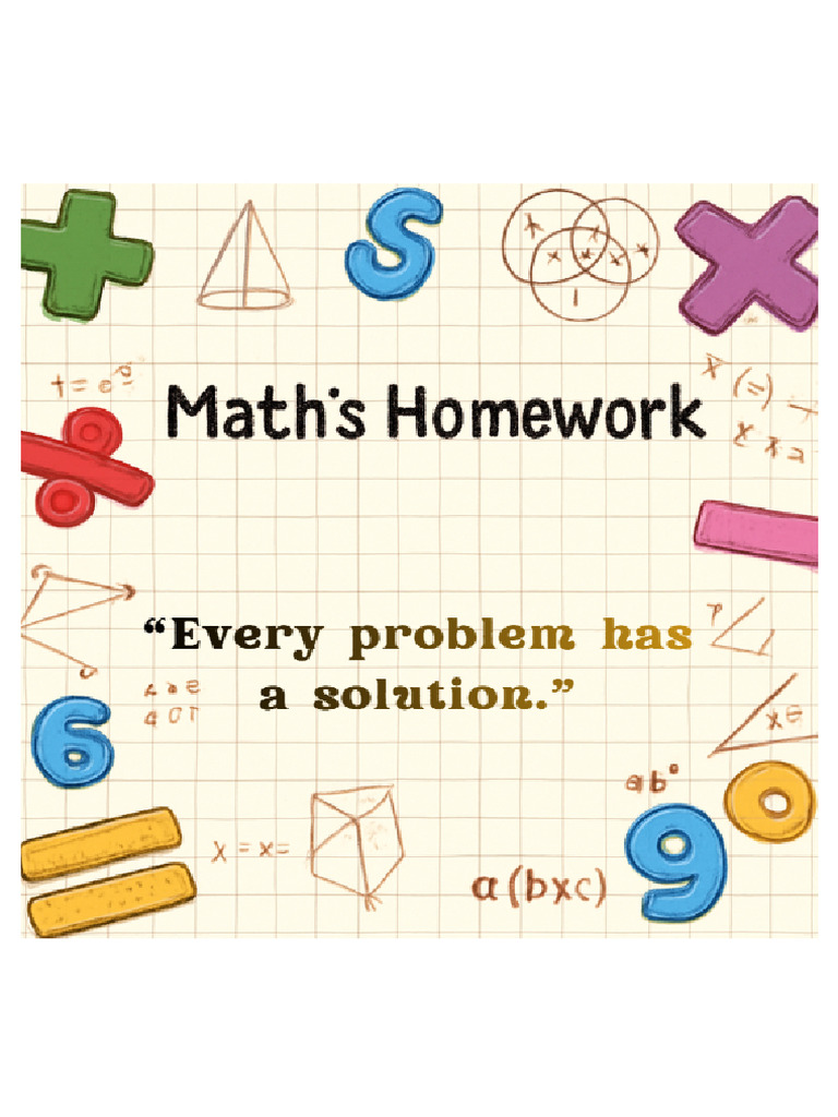 Math Holiday Homework | PDF