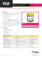 Weberdry 360 PU Waterproofing Guide | PDF | Concrete | Materials