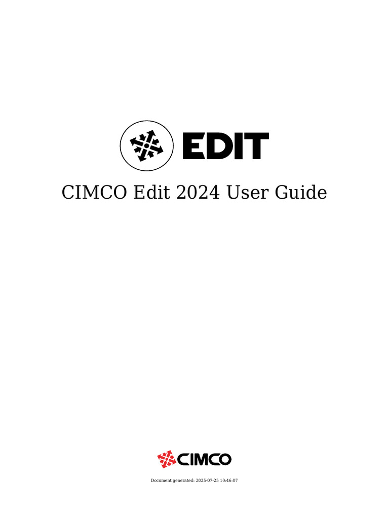CIMCO Edit 2024 User Guide | PDF | License | Icon (Computing)