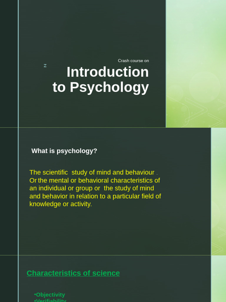 Introduction to Psychology | PDF | Psychology | Cognitive Science