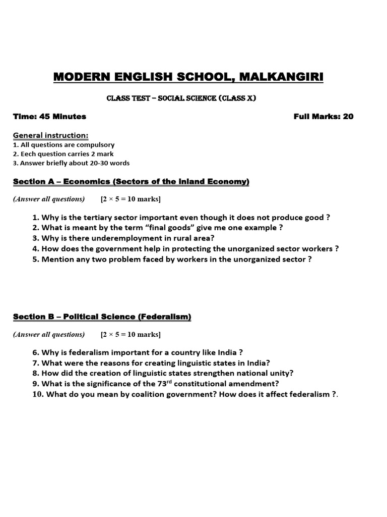 Social Science 2 | PDF