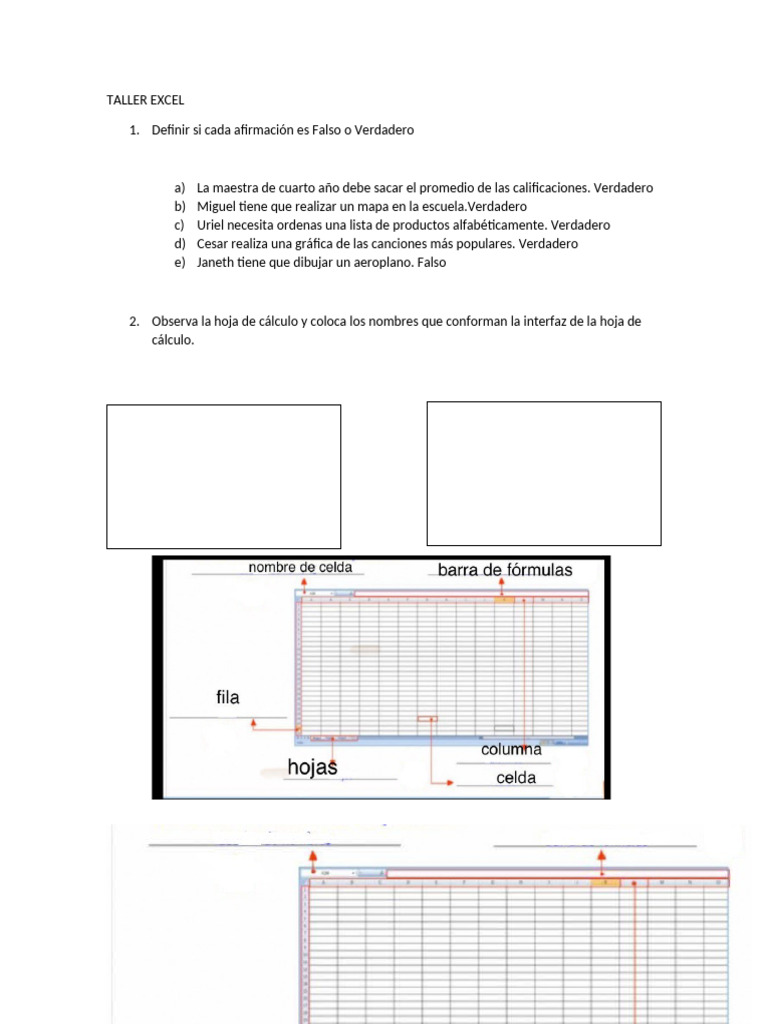 Taller Entorno Excel 8thb | PDF