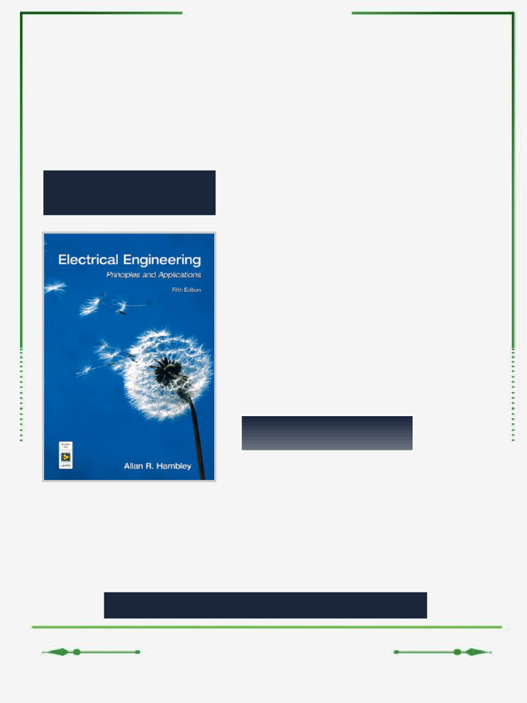 Electrical Engineering Principles and Applications 5th Edition Allan R ...