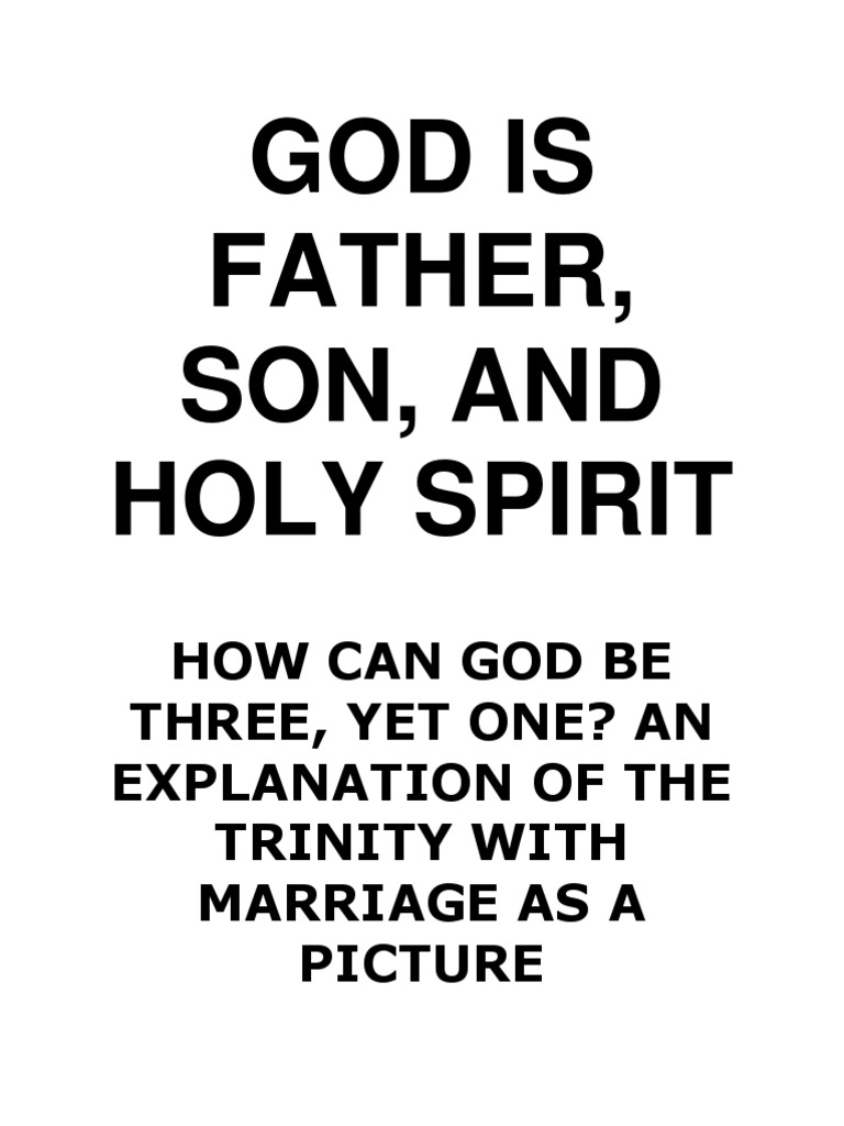 God is Father, Son, And Holy Spirit | Trinity | Jesus