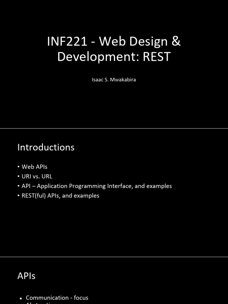 Understanding RESTful APIs and URLs | PDF | Uniform Resource Identifier ...