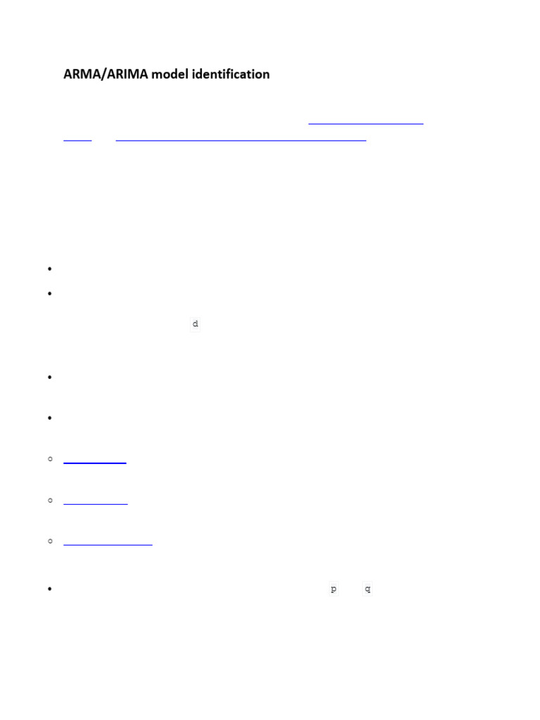 Arma Arima | PDF | Autoregressive Integrated Moving Average ...